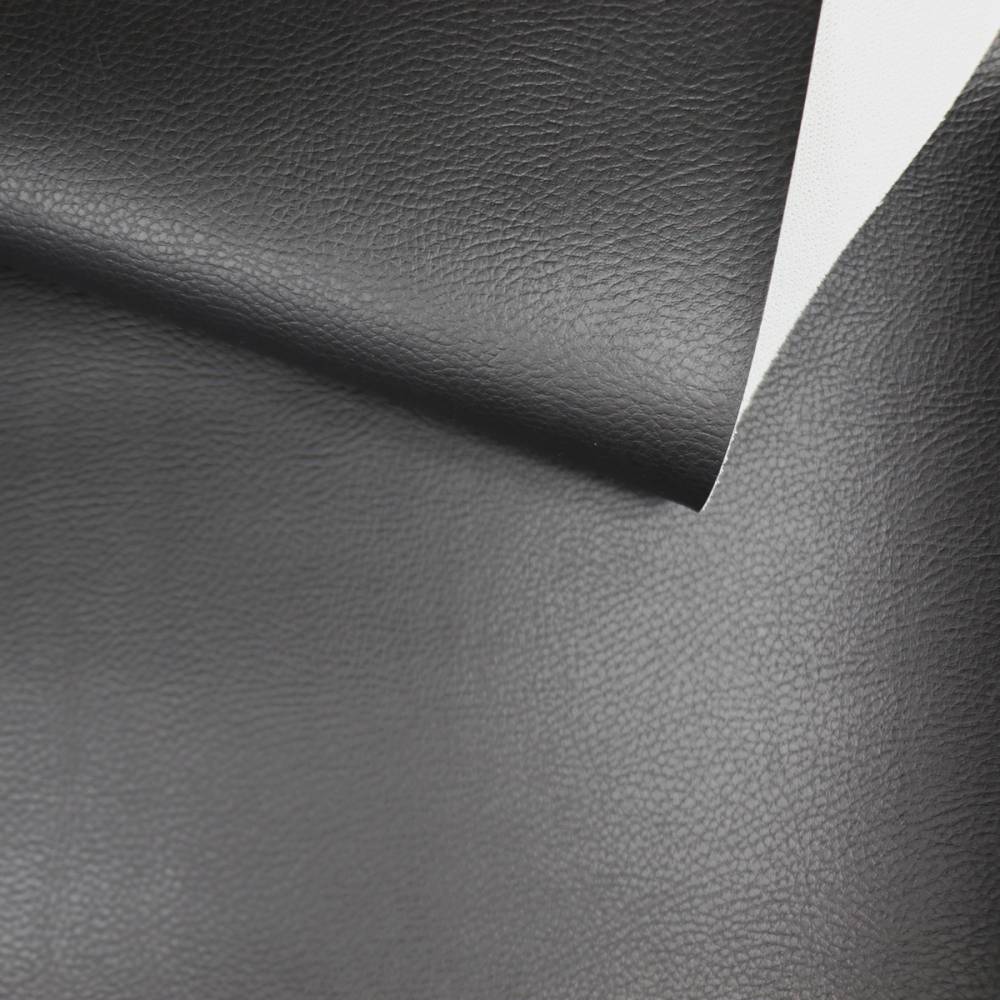 Simili cuir effet perforé noir au mètre - Cuirtex