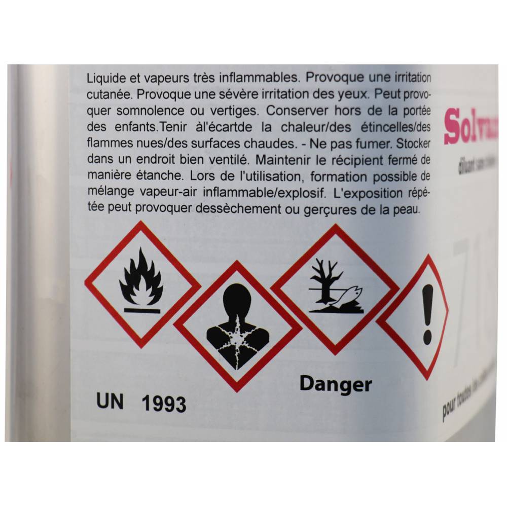 5 litres de solvant diluant sans toluène pour colle rapide - Cuirtex