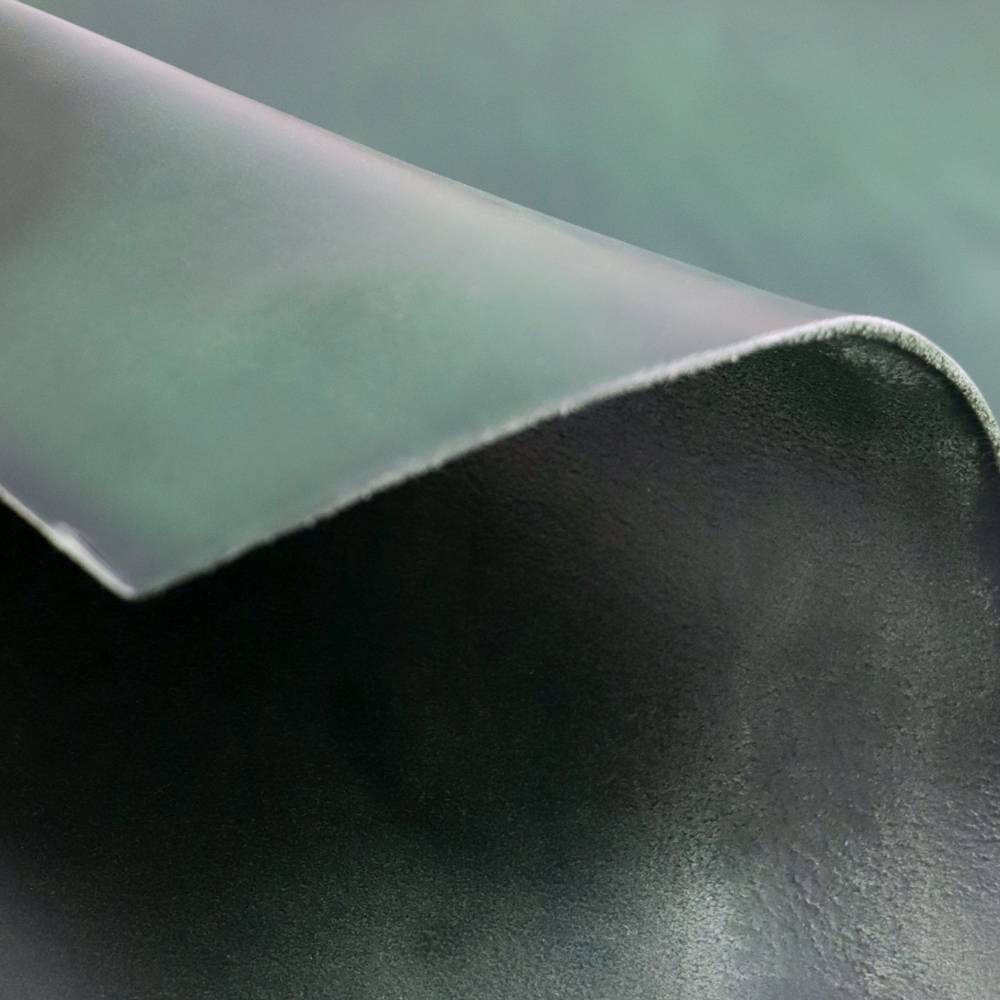 Cuir de collet végétal vert 1er choix pour la sellerie - Cuirtex