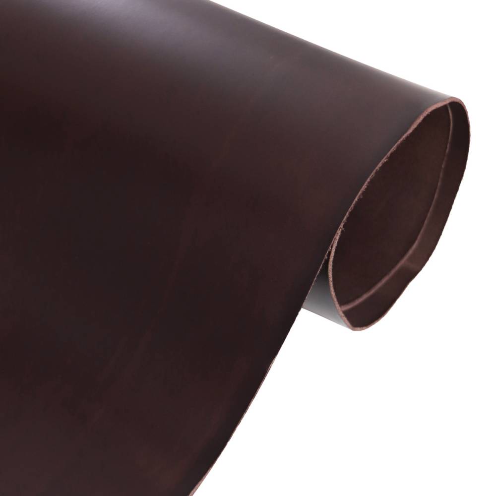 Cuir de collet tannage végétal marron 2 mm choix 2 - Cuirtex