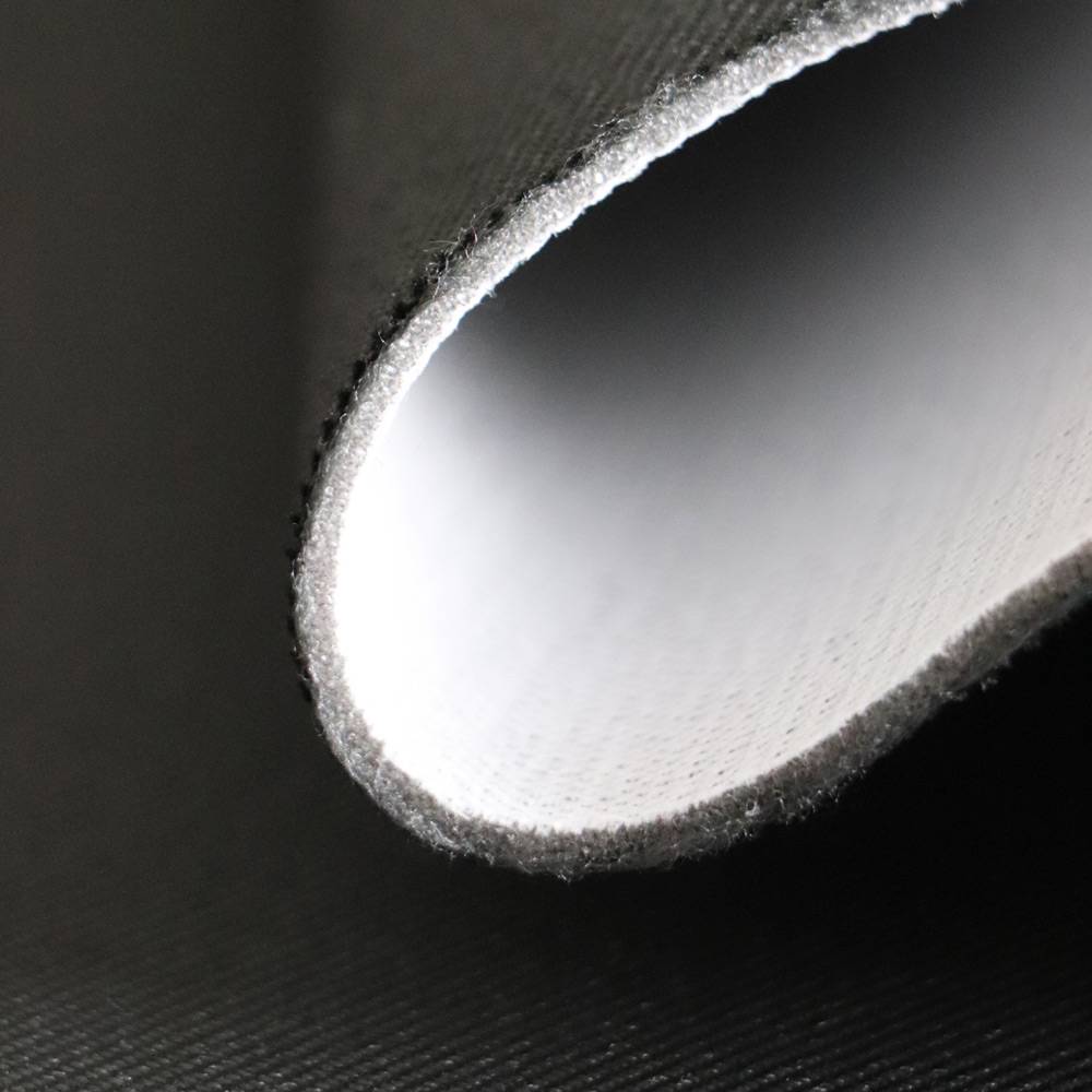 Tissu moussé sur résille anthracite pour sellerie automobile - Cuirtex